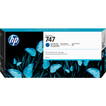 HP 747 Chromatic Blue Ink Cartridge for DesignJet Z9+ (300mL) - P2V85A ...